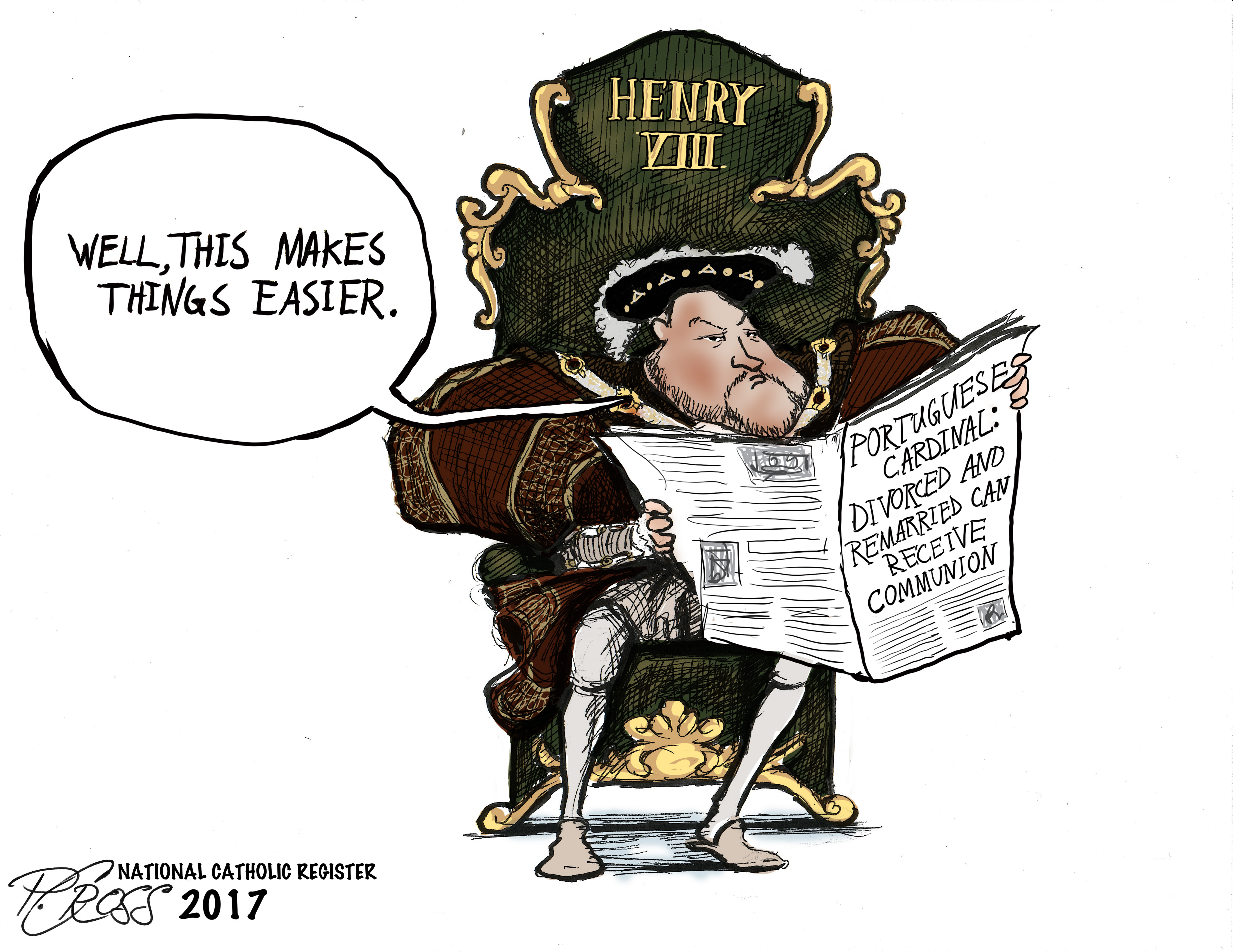 Henry VIII | Pat Cross Cartoons
