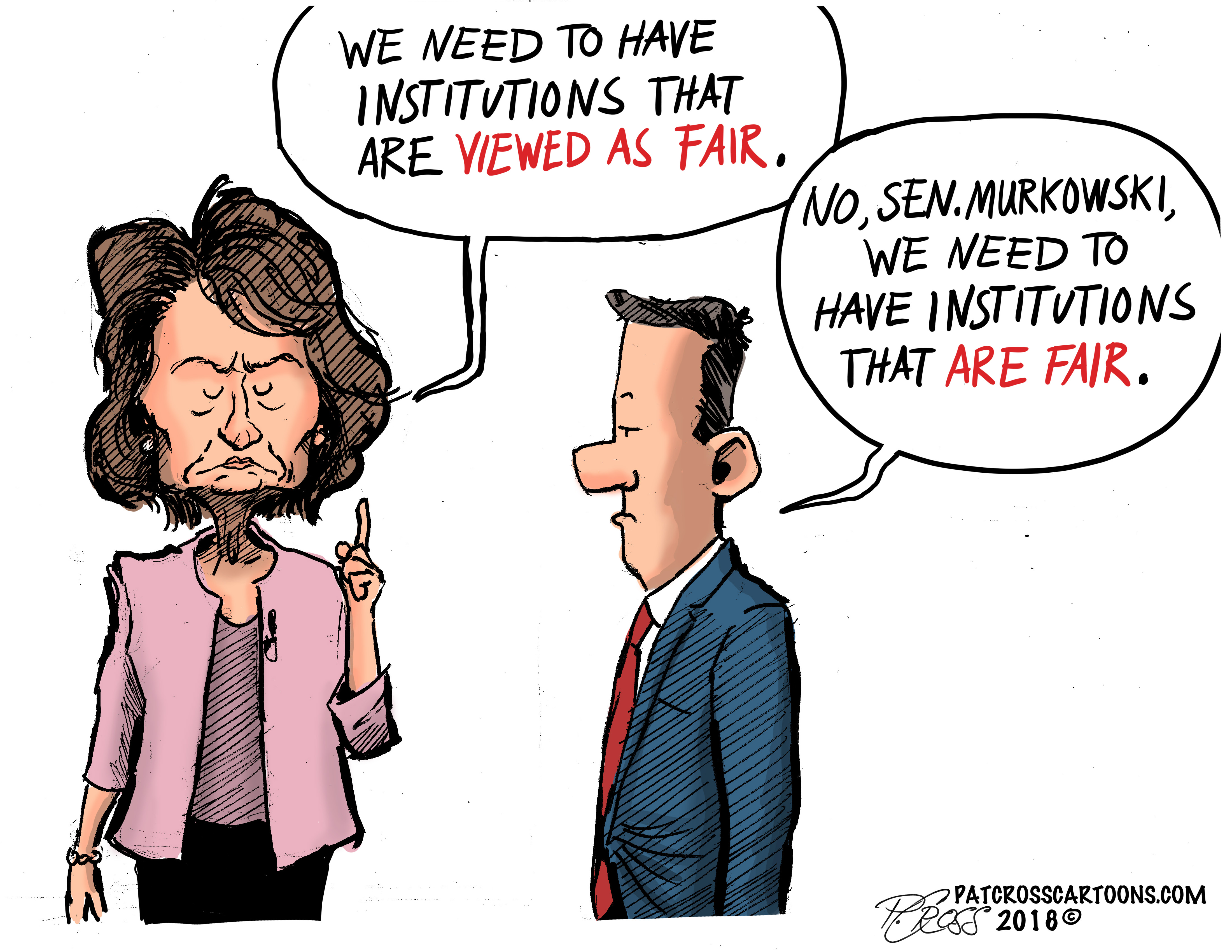 Fair? | Pat Cross Cartoons