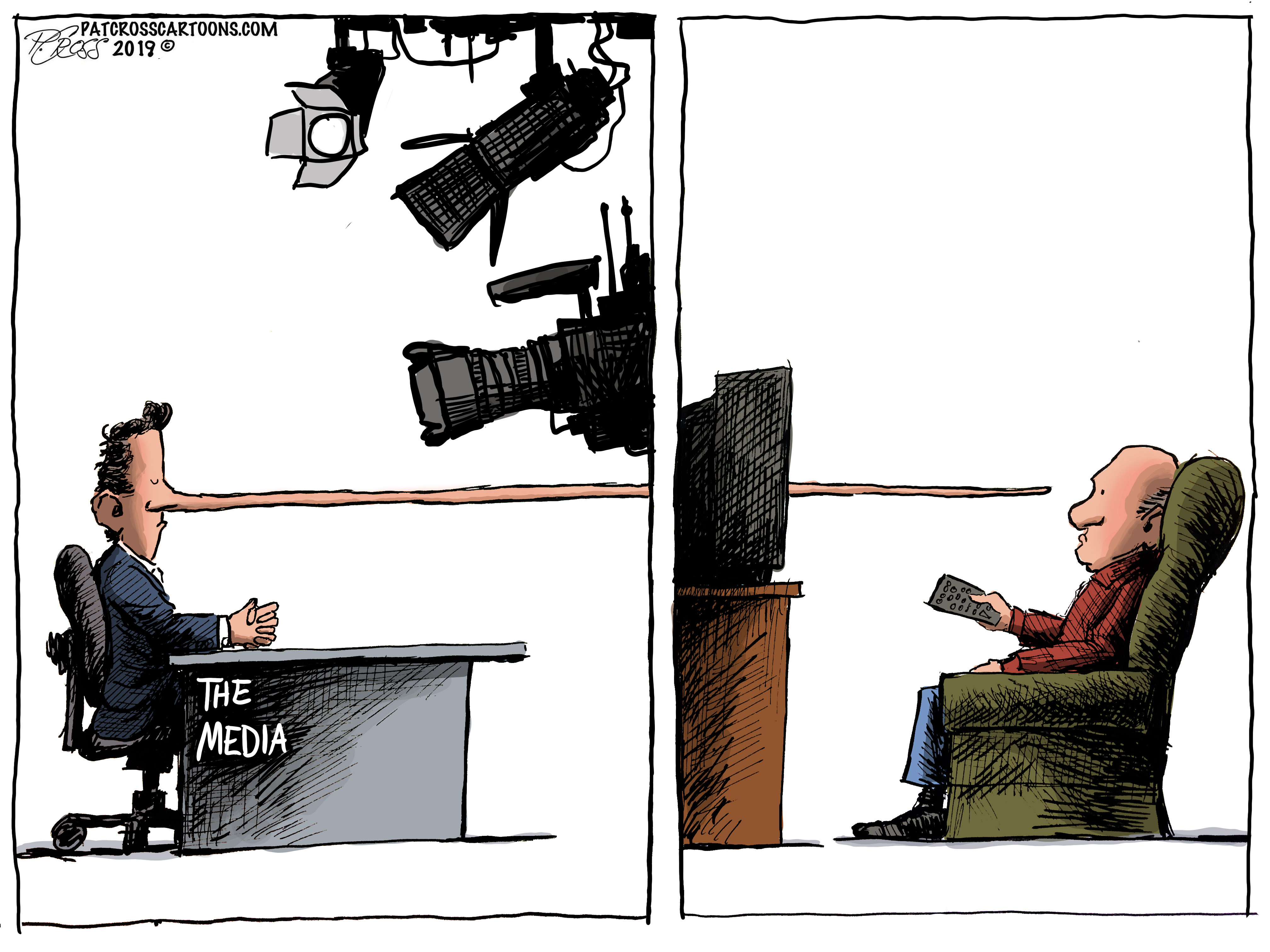 Objective Journalism | Pat Cross Cartoons