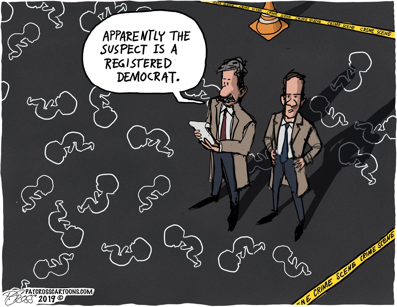 Crime Scene | Pat Cross Cartoons