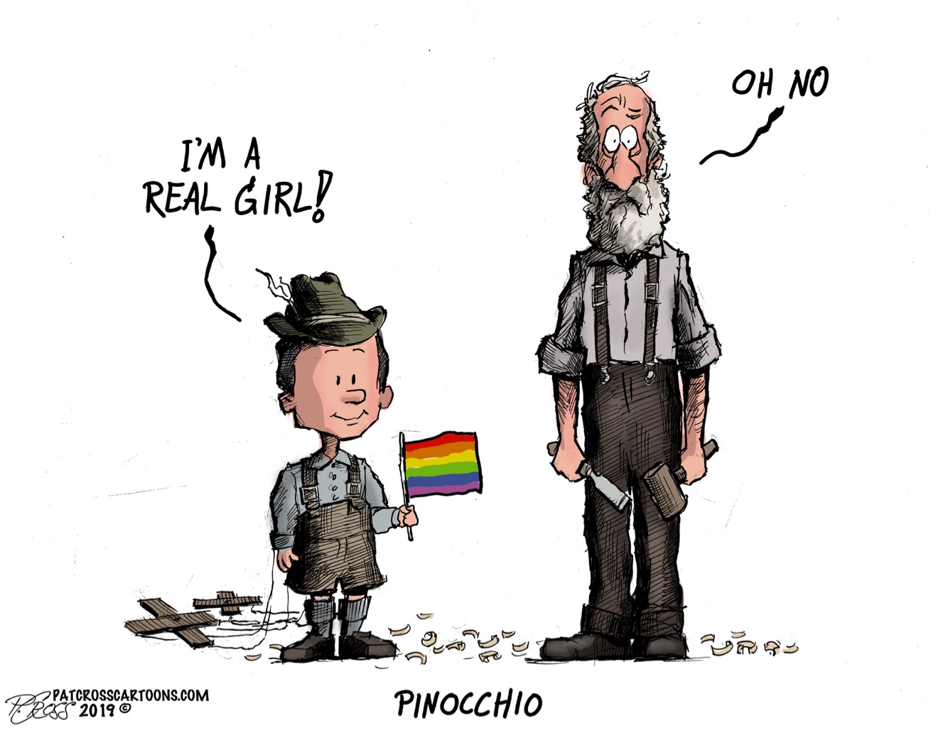 Pinocchio | Pat Cross Cartoons