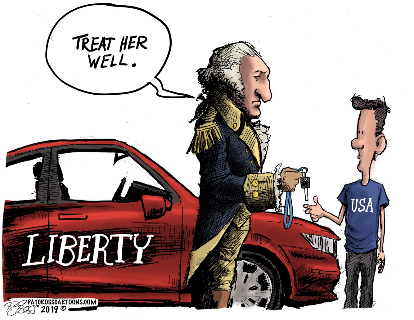 Independence Day | Pat Cross Cartoons