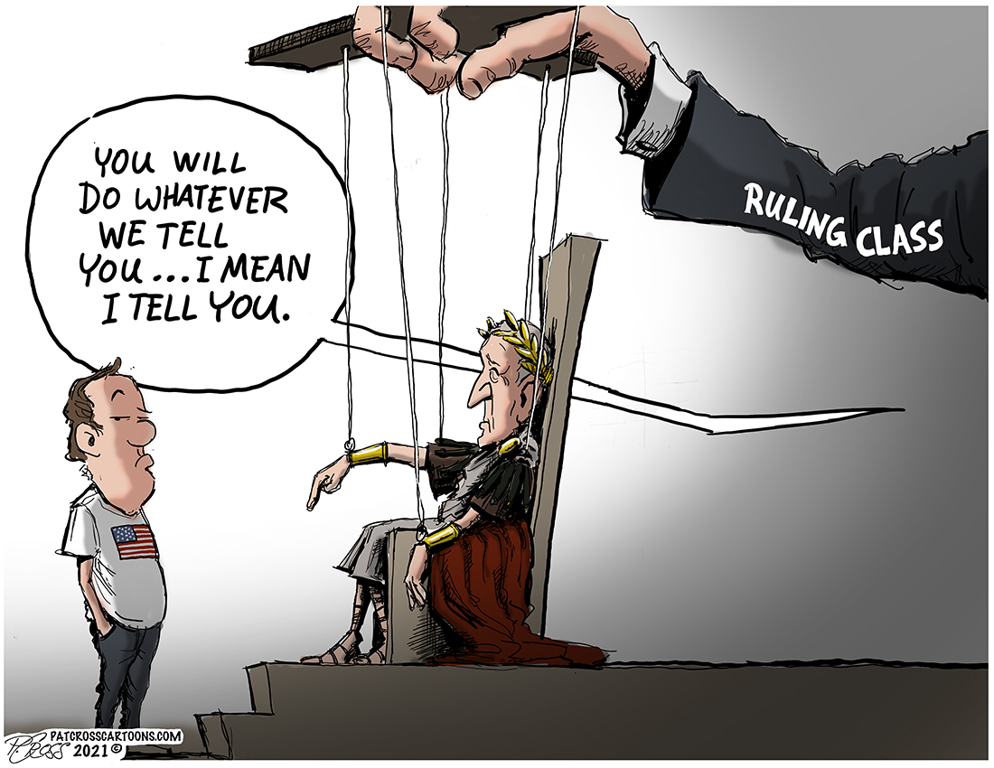 Strings attached | Pat Cross Cartoons