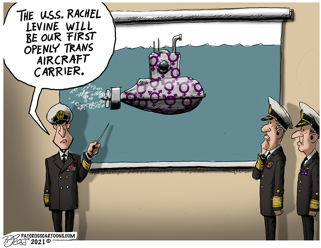 The U.S.S. Rachel Levine | Pat Cross Cartoons
